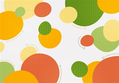 Abstract Colorful Doodle Design Decorative Pattern With Circle Halftone Overlapping Design With