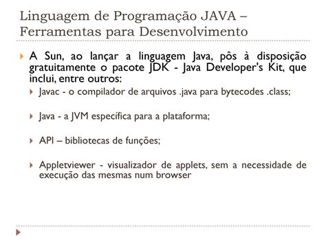 Linguagem De Programação Java Ppt Carregar