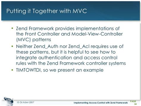 Implementing Access Control With Zend Framework