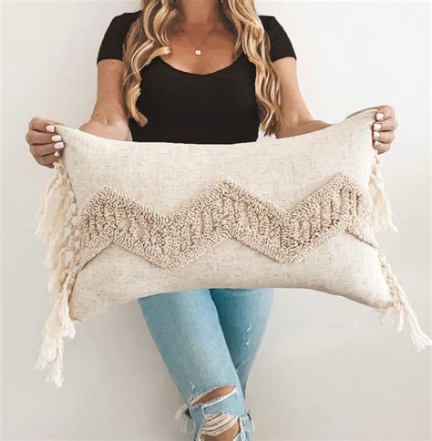 Bohemian Lumbar Pillow Cover Boho Chic Lumbar Pillow With Etsy