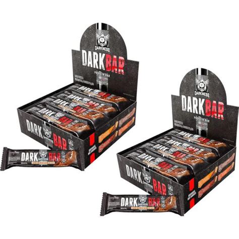 Kit X2 Dark Whey Bar Caixa C8 Unid Cookiesn Cream Integralmédica