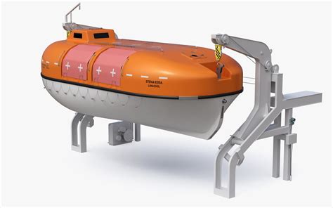 3d Enclosed Lifeboat V9 Turbosquid 2164412