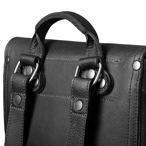 16 Tumbled Leather Drawstring Backpack