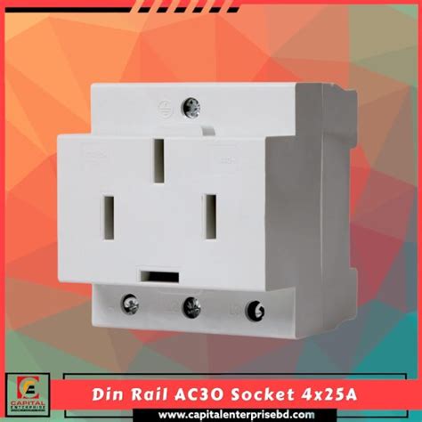Ac30 4 Pin Plug Din Rail 25a 440v Modular Sockets Modular Switches Sockets Capital Enterprise