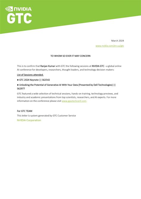 Ranjan Kumar On Linkedin Ai Generativeai Nvidia Gtc Continuouslearning