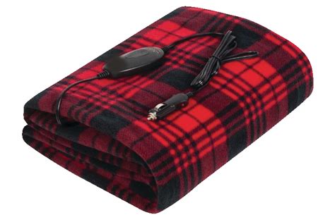 Treksafe Automotive 12v Heated Travel Blanket Plaid 57 X 40 In