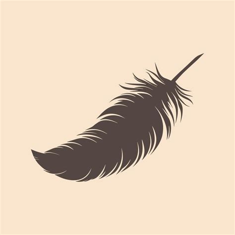 Premium Vector Soft Feather Flat Vector