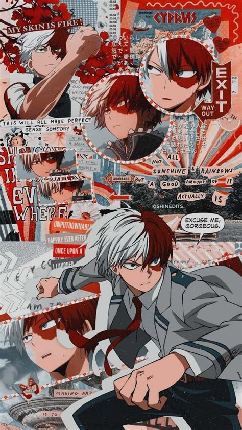 Download Epic Anime Hero Todoroki Shoto Wallpaper
