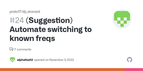 suggestion automate switching to known freqs · issue 24 · proto17