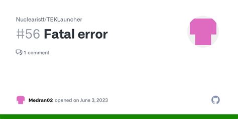 Fatal Error Issue 56 Nuclearistt TEKLauncher GitHub