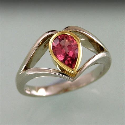 Ruby And Gold Ring Orbit Jewellery J P Muff Design