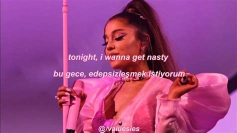 Ariana Grande Nasty T Rk E Ngilizce Lyrics Youtube
