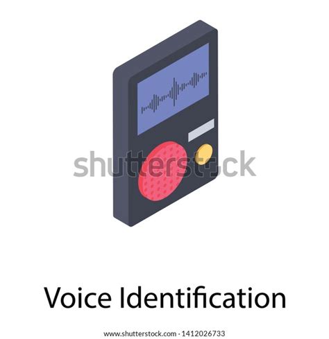 Voice Identification Sound Recorder Isometric Icon Stock Vector Royalty Free 1412026733