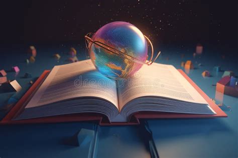 Conceptual Illustration Reading Opens New Worlds Generative Ai Stock
