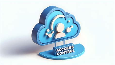 3d Flat Icon As Cloud And User Icon With Access Control Wording Concept As A Detailed