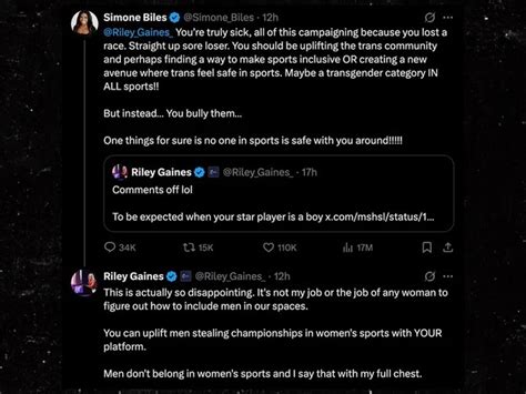 Ginasta Simone Biles Rebate Ex Nadadora Por Transfobia