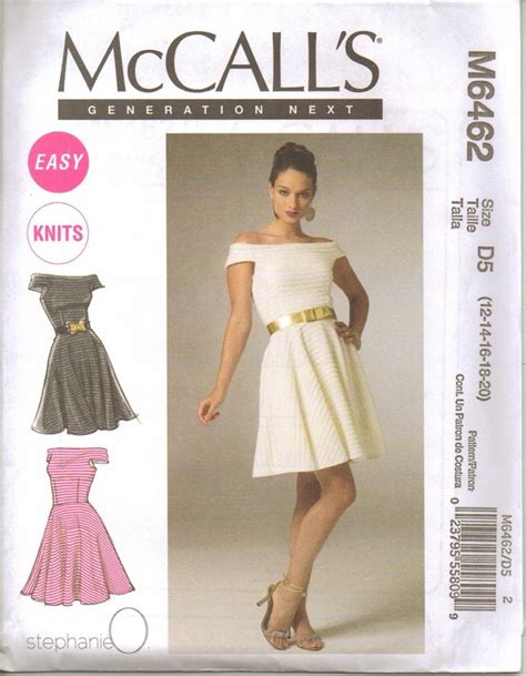 Mccalls Sewing Pattern Misses Dress With Mccalls Plus Size Dresses