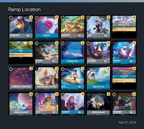 Ramp Location Lorcana Deck Disney Lorcana