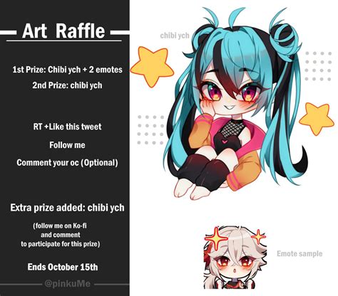 Art Raffle Twitter By Pinkume On Deviantart