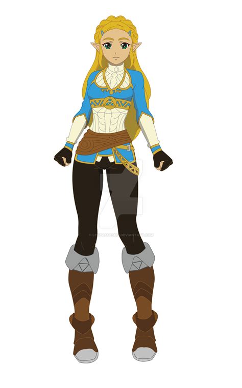 Princess Zelda Botw Self Art Style By Leopassos100 On Deviantart