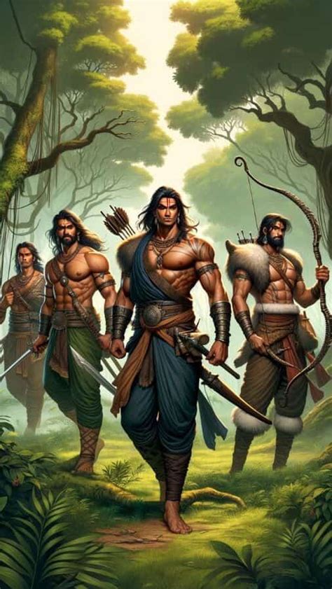 पांडवों के वनवास के दौरान कहां रहती थीं कुंती Fantasy Art Warrior