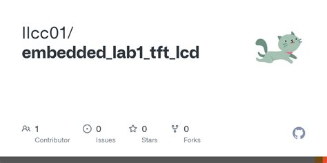 GitHub Llcc Embedded Lab Tft Lcd