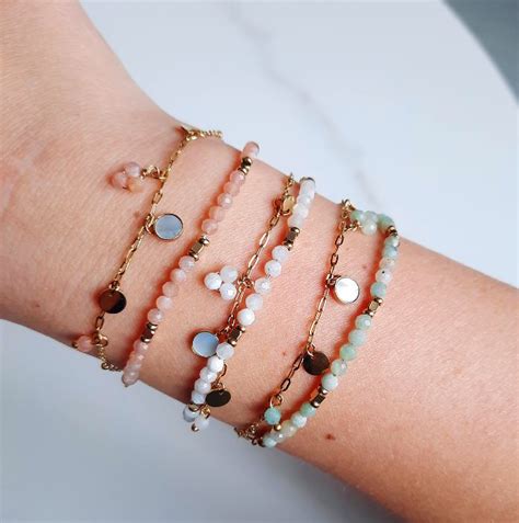 Armband Goud Dubbel Met Parels White Go Dutch Label Go Dutch Label
