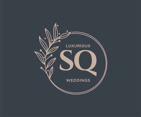 Modelo De Logotipos De Monograma De Casamento De Letra De Iniciais