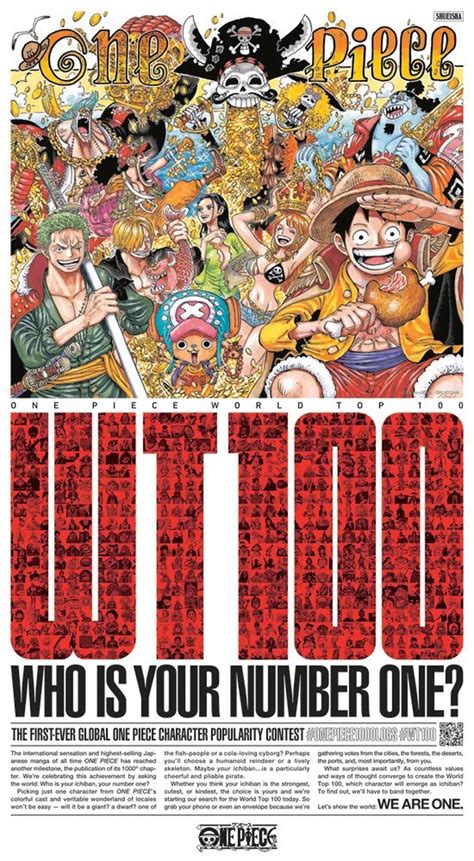 One Piece comemora 1 000 capítulos a 1ª pesquisa mundial de