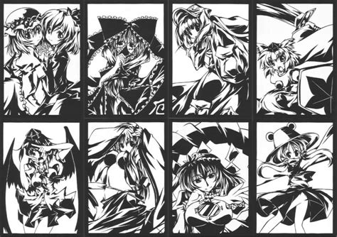 【切り絵】風神録全員集合【東方】 月山 さんのイラスト ニコニコ静画 イラスト