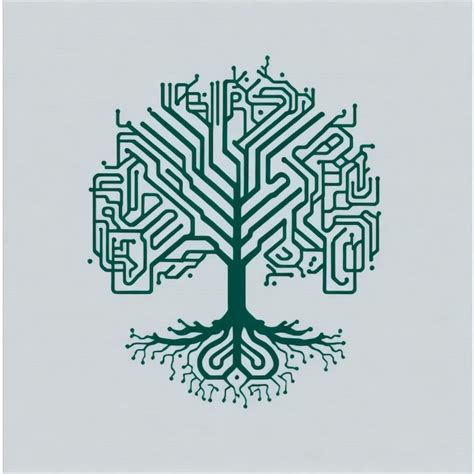 Premium Ai Image Data Tree Logos
