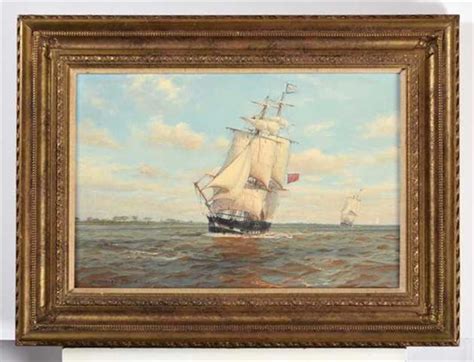 Shipping Off Sunk Island 1830 By John Steven Dews On Artnet