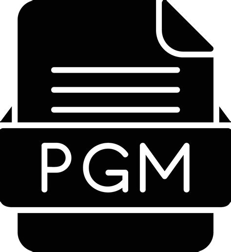 Pgm File Format Line Icon Vector Art At Vecteezy