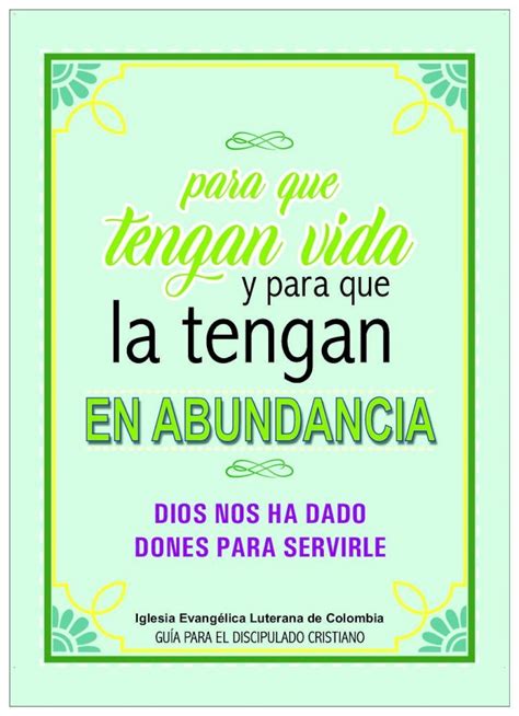 PDF Cartilla 2 Dios nos ha dado dones Ielco 2021 7 23 Primera Lección Dios nos da