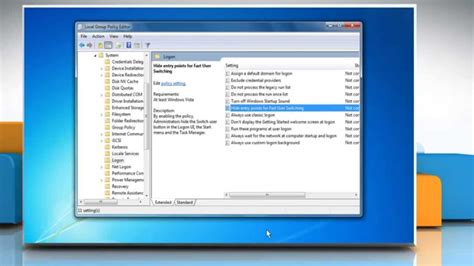 How To Enable And Disable Fast User Switching In Windows® 7 Youtube