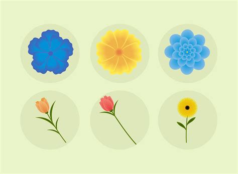 Cute Spring Flowers 10968383 Vector Art At Vecteezy