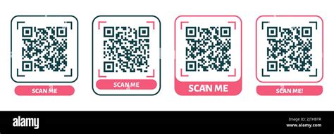Scannez Moi La Conception Du Code QR Code QR Pour Le Paiement Transfert De Texte Avec Le