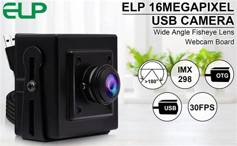 ELP MP Ultral HD Webcam Wide Angle PC Camera Fisheye Lens Degree IMX CMOS Metal Box USB