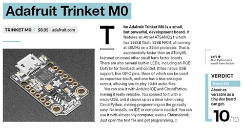 Issue 27 HackSpace Magazine Adafruit Trinket M0 Adafruit Trinket
