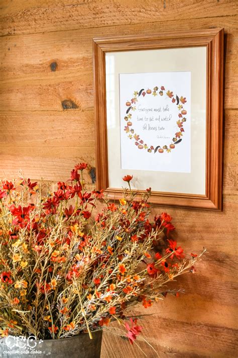 Fall Art Printable Creative Cain Cabin