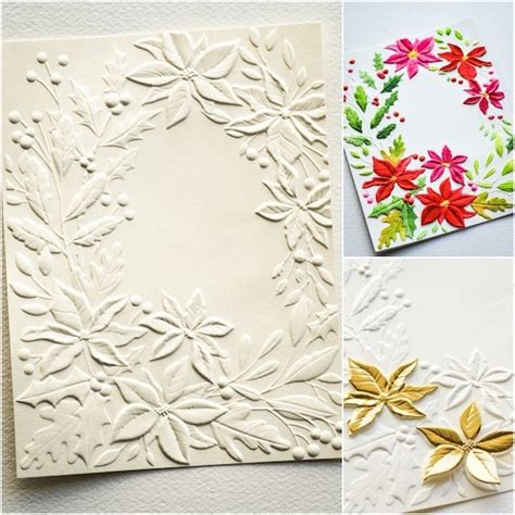 Poinsettia Corner 3d Embossing Folder And Dies Teaspoon Of Fun