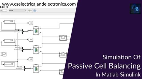passive cell balancing simulation in matlab simulink