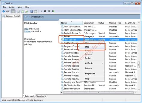 Hướng Dẫn Cách sửa lỗi Test page failed to print Unable to create a print job CÔNG TY CỔ PHẦN