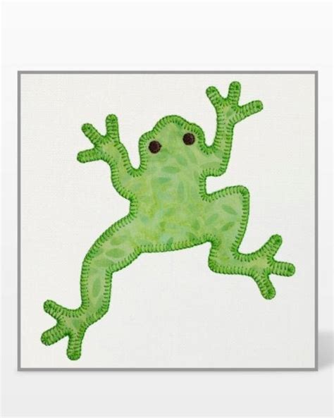 Free Leaping Frog Embroidery Design AccuQuilt
