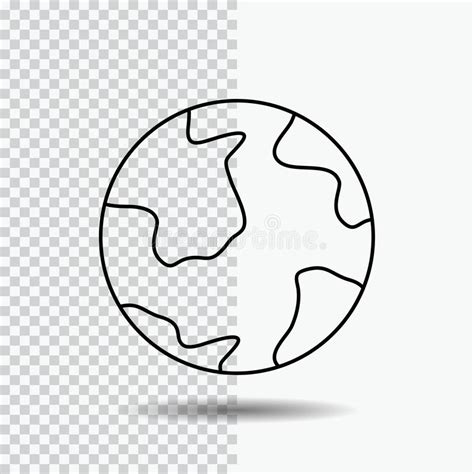 Tierra Globo Mundo Geograf A L Nea Icono Del Descubrimiento En