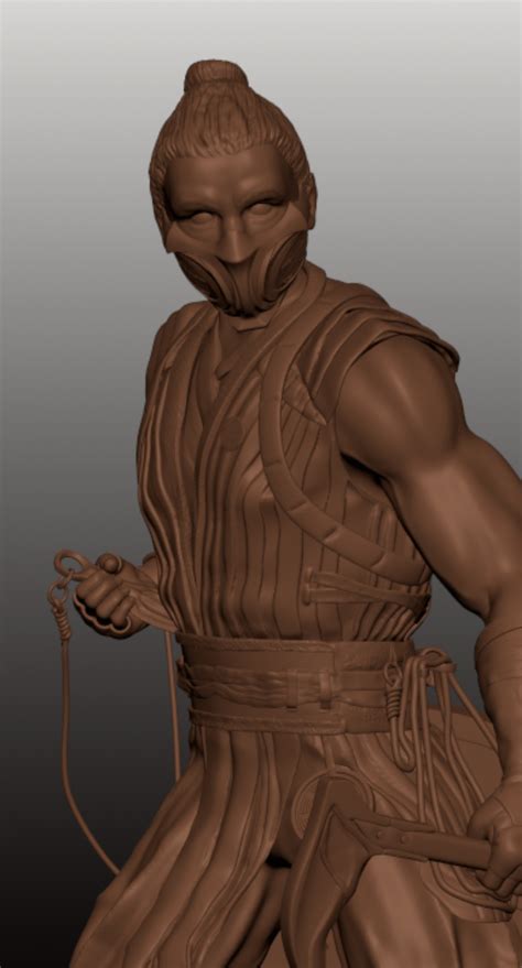 Stl File Scorpion Mk1 Mortal Kombat 1 Fan Sculpt Action Figure Stl