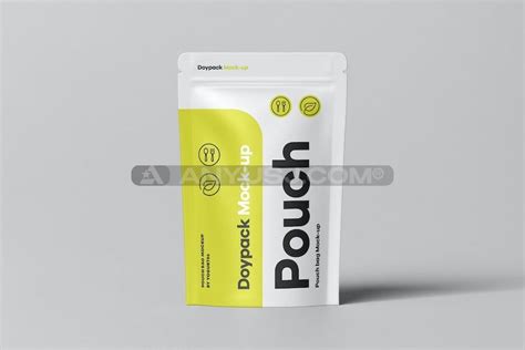 8款极简食品包装袋塑封袋自封袋psd样机套装doypack Pouch Mock Up 安鱼设计资源丨优质平面设计资源共享站