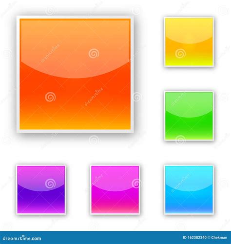 Vector Glossy Buttons Stock Illustration Illustration Of Internet