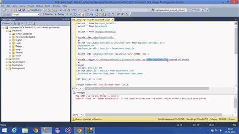 29sql Server Tutorial Hindi Dml Instead Of Trigger For Insert