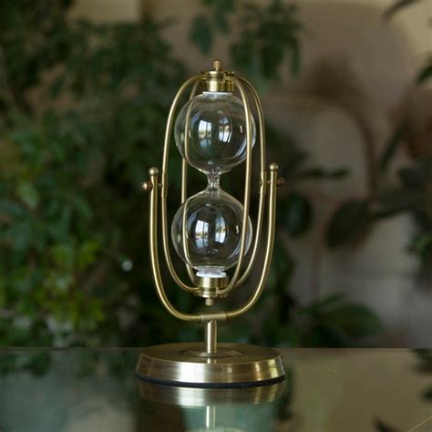 Rotating Brass Fillable Hourglass Sand Ceremony Unity Etsy
